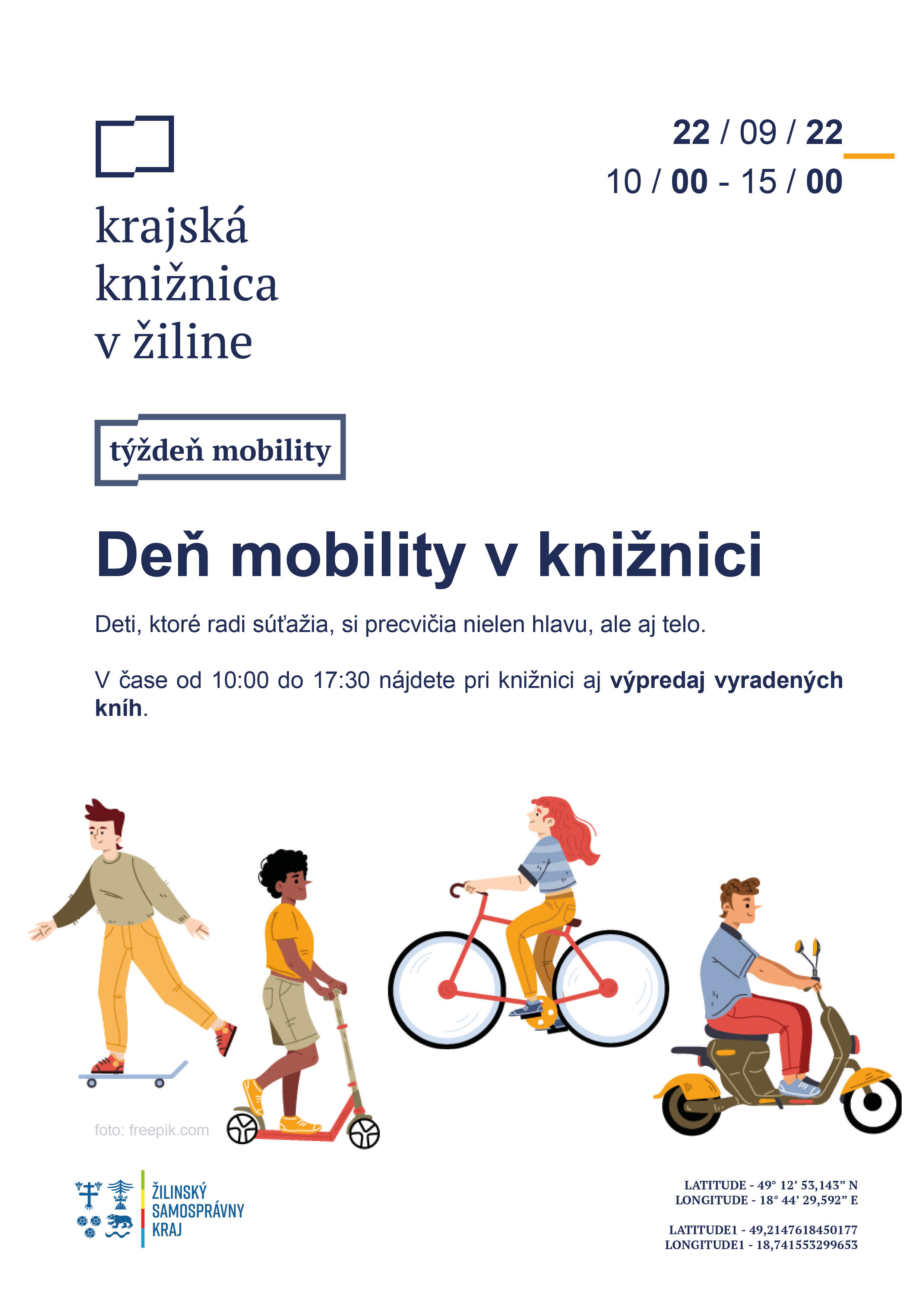 Deň mobility v knižnici – Krajská knižnica v Žiline